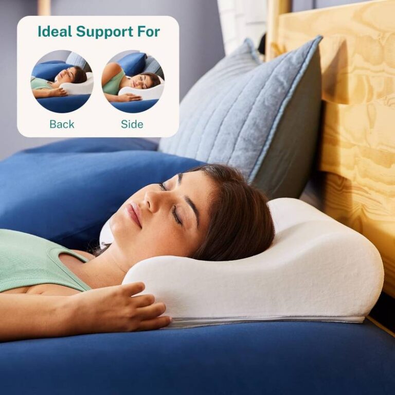 Memory Foam Contour Pillow - Gentle Ergonomic Support