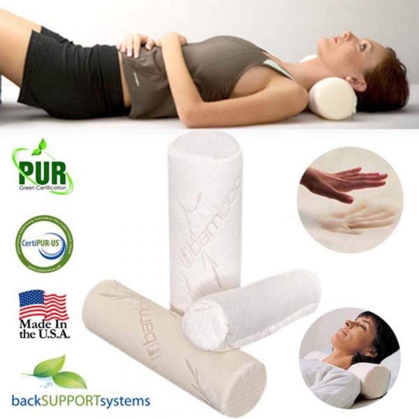 Memory Foam Neck Roll Pillow