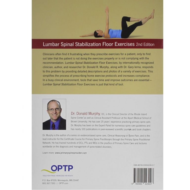 Back Stabilization Exercises - Book For Home Exercise Program