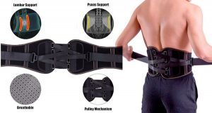 Back Pain Belt - Unique Pulley System For Moderate Compression