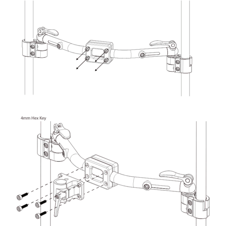 Wheelchair Headrest Adapter - For Regular Wheelchairs