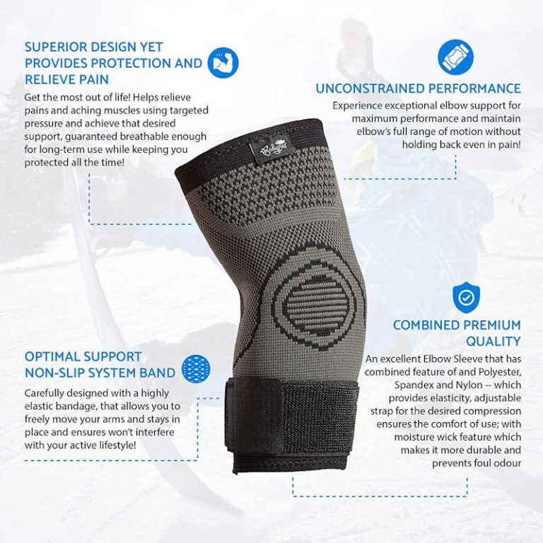 Elbow Compression Support - Relief & Comfort For Elbow Pain